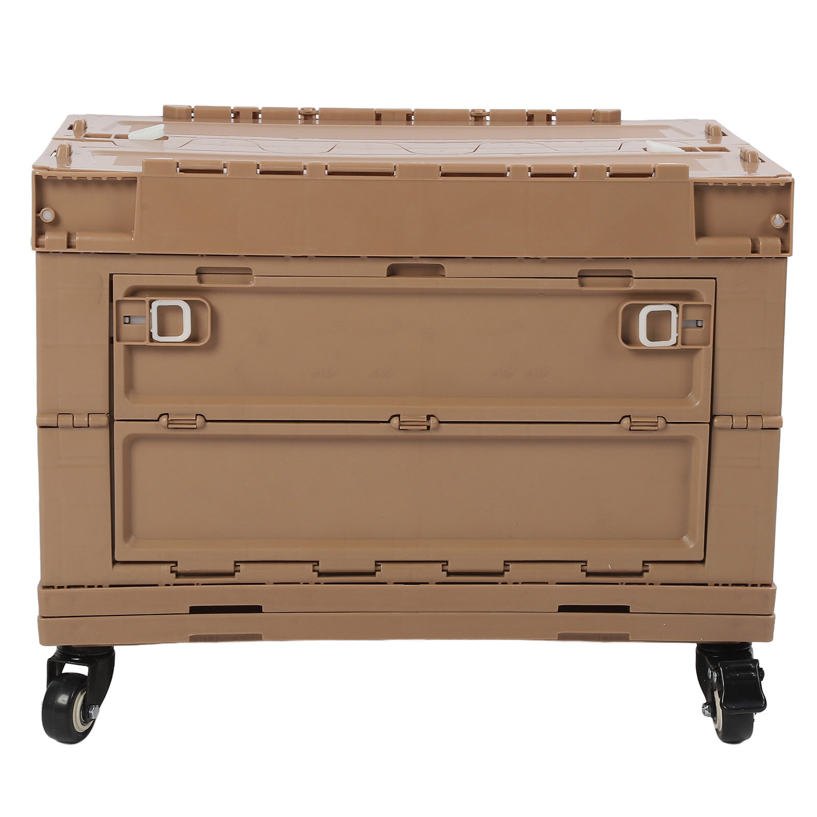 Складной контейнер для хранения с колесами из ПП-пластика, складной корзина для дома, гаража, офиса и автомобиля