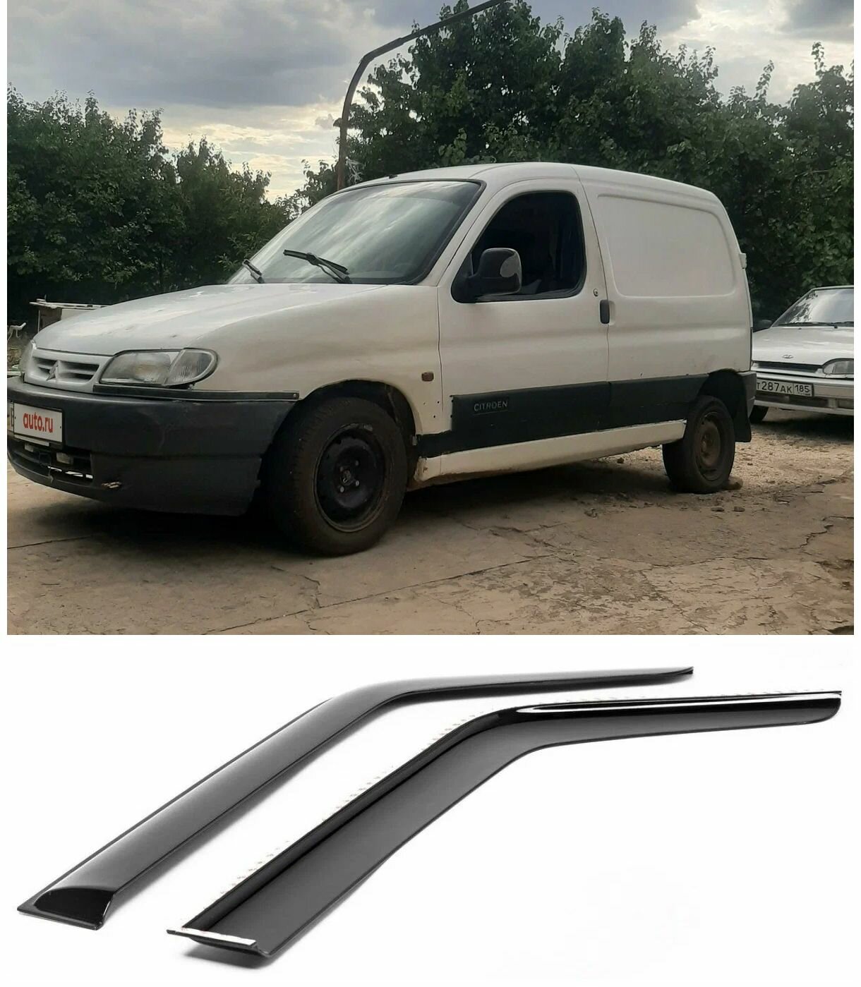 Дефлекторы боковых окон CITROEN Berlingo Ситроен Берлинго (1996-2002)/ PEUGEOT Partner Пежо Партнер (1997-2002)