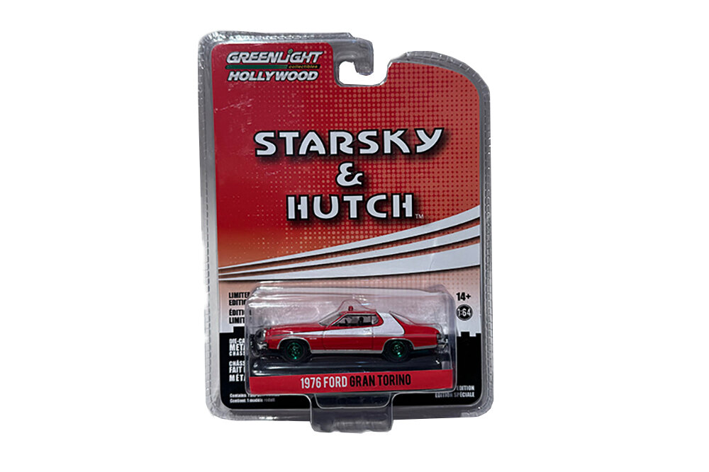 Модель коллекционная GREENLIGHT Ford gran torino (crashed version) 1976 (из т/c "старски и хатч") (greenlight!)