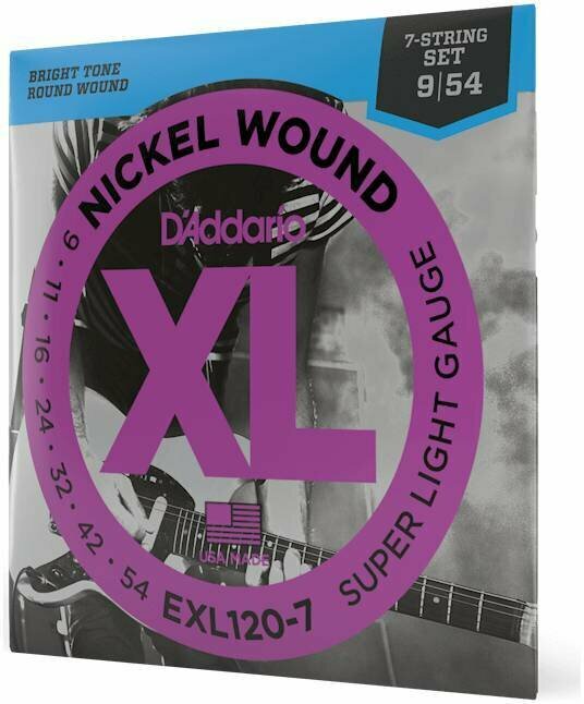 D'ADDARIO EXL120 7 - Струны для электрогитары 7-струнной