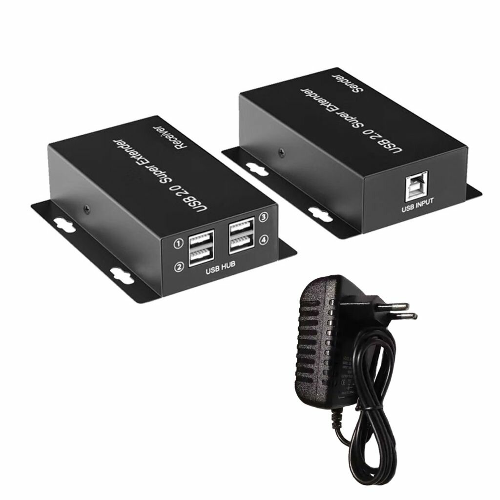 Компьютерные кабели, USB 2.0 удлинитель USB-RJ45 сетевой кабель, 1 пара