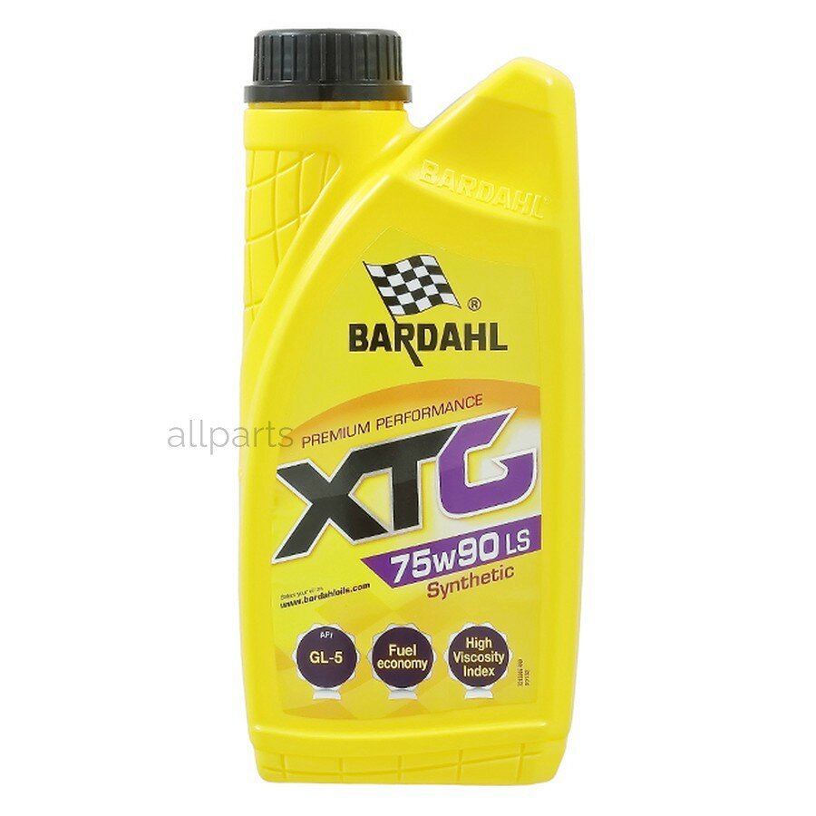 BARDAHL 33051 75W90LS GL5 XTG 1L (синт. трансмисионное масло)
