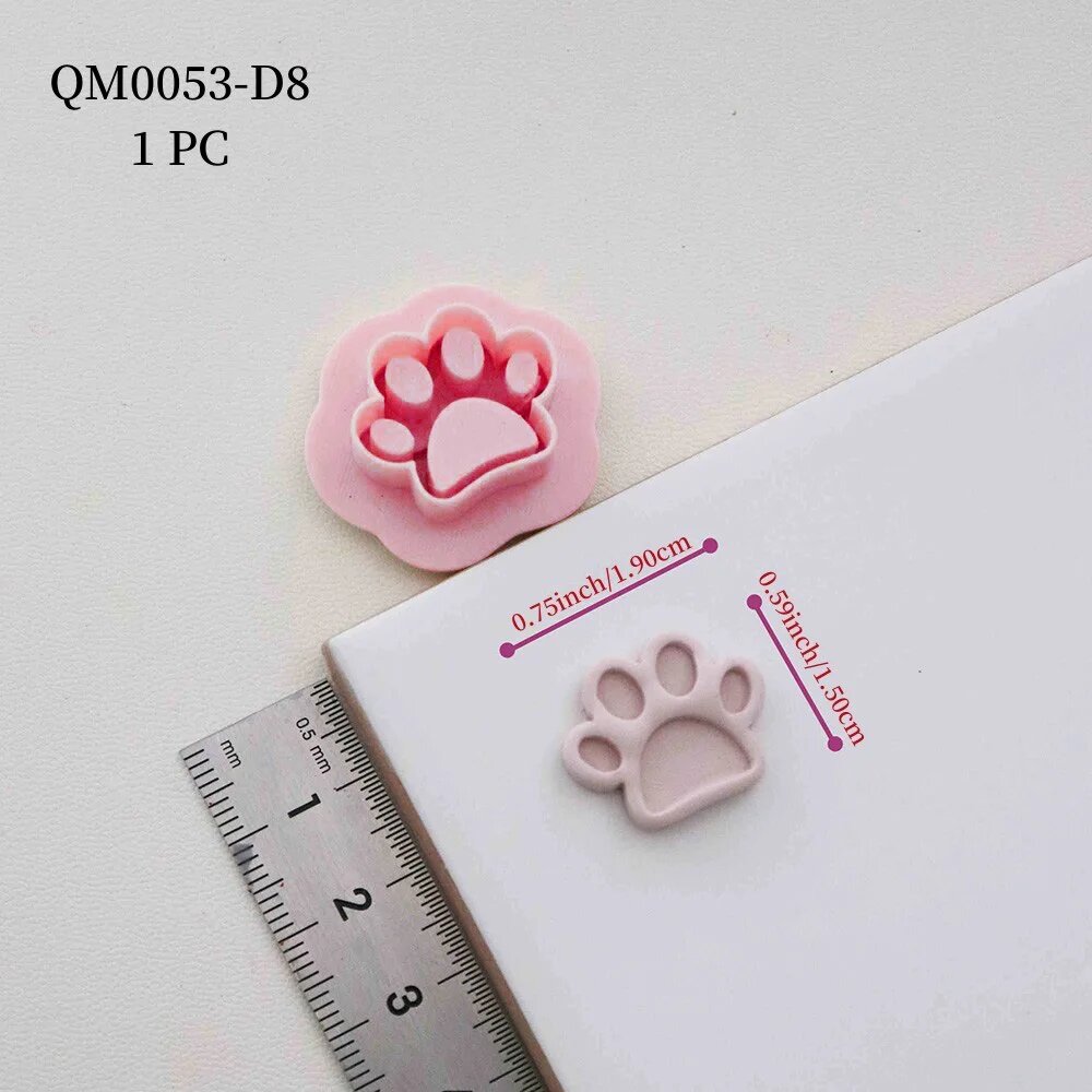 Форма для резки QM0053-D8, след лапы