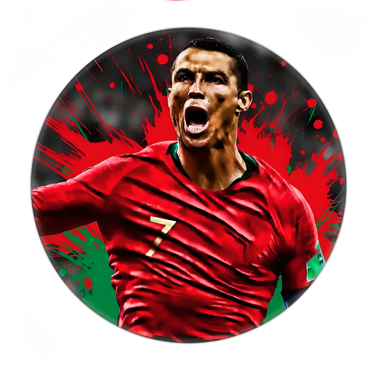 Значок "Криштиану Роналду", металлический, 45 х 45 см, сварка, 1 шт.