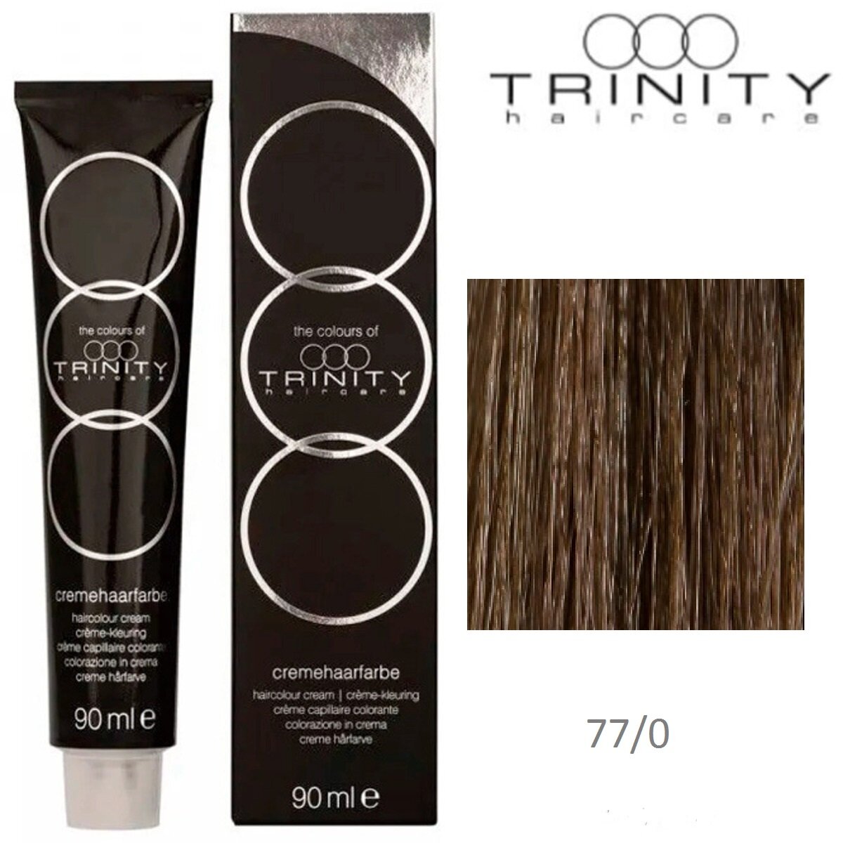 Trinity The Color of Trinity Стойкая крем краска 77/0 средний блондин интенсивный 90 мл