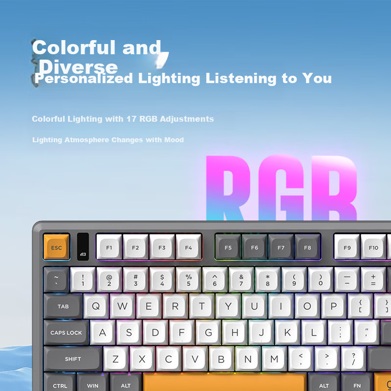 IFLYTEK AI Customized Keyboard Jia Da Long Wireless Bluetooth Keyboard AI Writing Q&A Intelligent PPT Three-mode Connection T8 Starfire Edition Gray Equipped with DeepSeek-R1