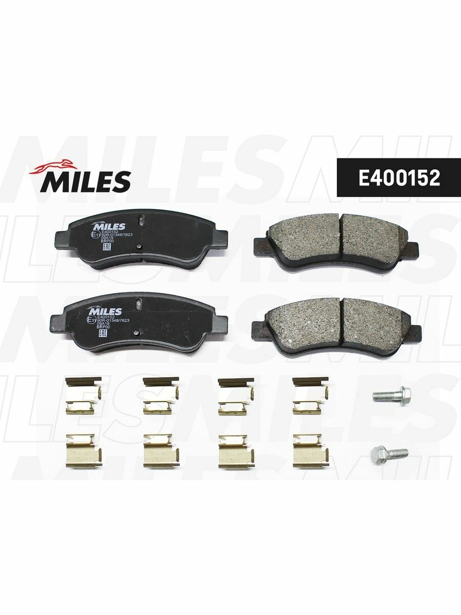 Тормозные колодки дисковые передние MILES E400152 для CITRO N Berlingo, C3, PEUGEOT 2008