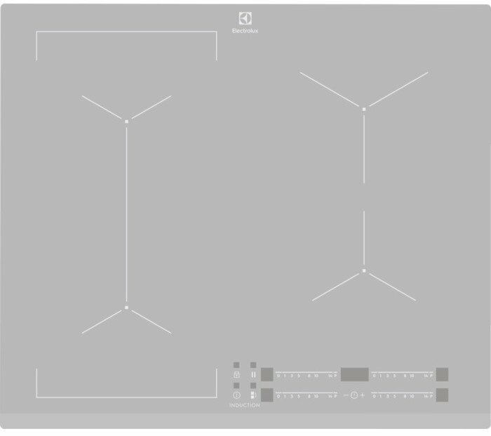 Индукционная поверхность Electrolux EIV63440BS , 4 конфорки, стеклокерамика, серая