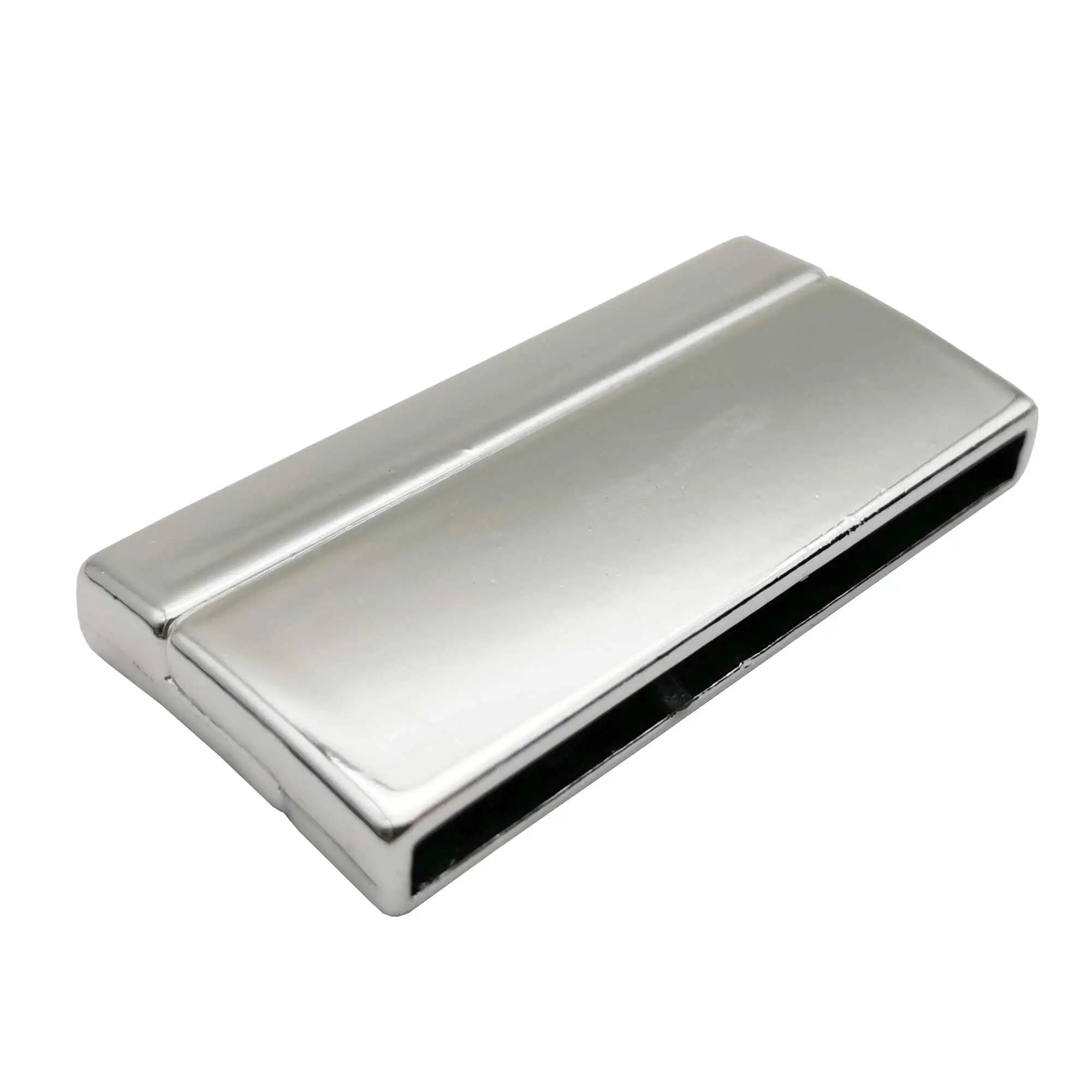 AaaZee 2 комплекта 40 мм x 3 мм с отверстием, плоская матовая черная магнитная застежка для DIY браслета, изготовления ювелирных изделий, сильный магнит