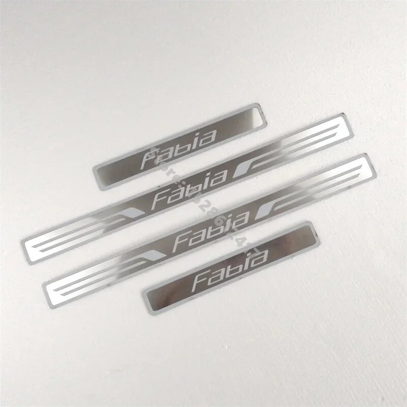 Автомобильные аксессуары, наклейка, накладка из нержавеющей стали/порог двери для 2007-20220 Skoda Fabia, автомобильный Стайлинг