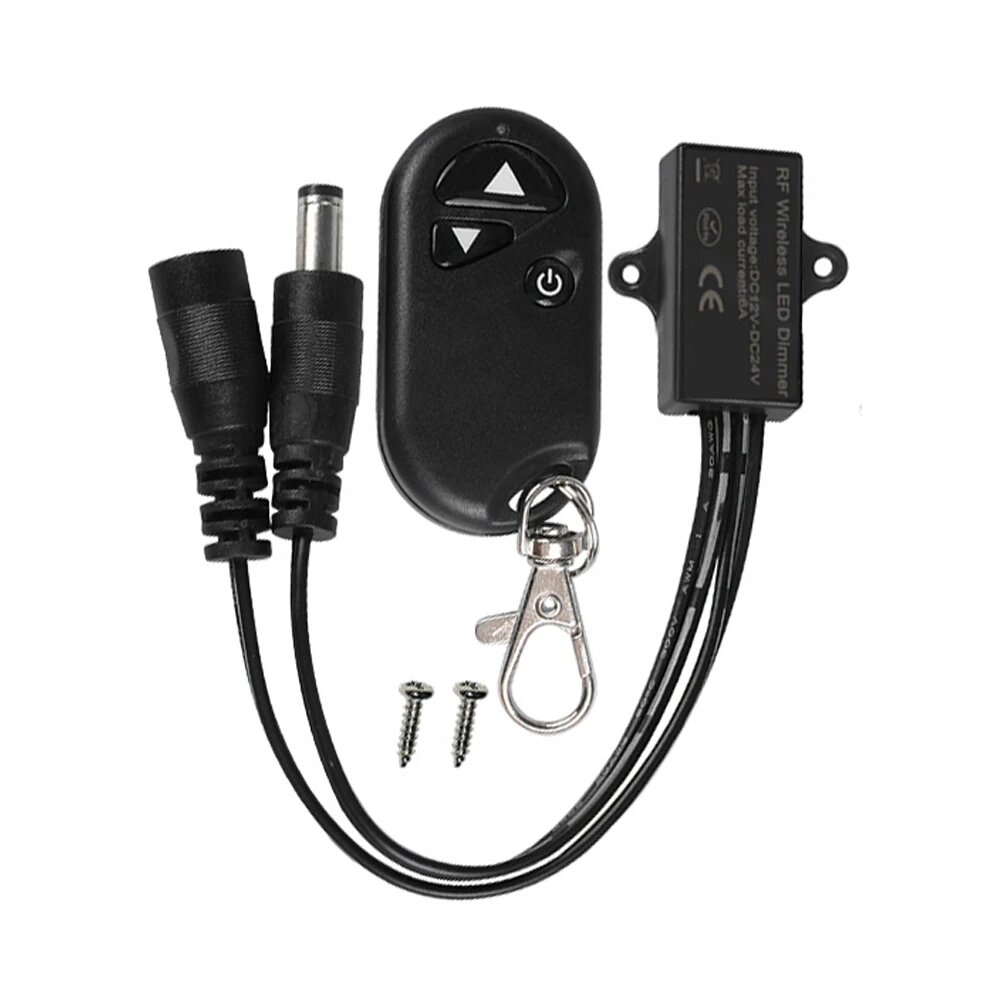 Горячий мини-светодиодный диммер 12 В 24 В постоянного тока 6 А, одноцветный ленточный светильник, переключатель, 3-клавишный RF беспроводной пульт дистанционного управления, регулятор света