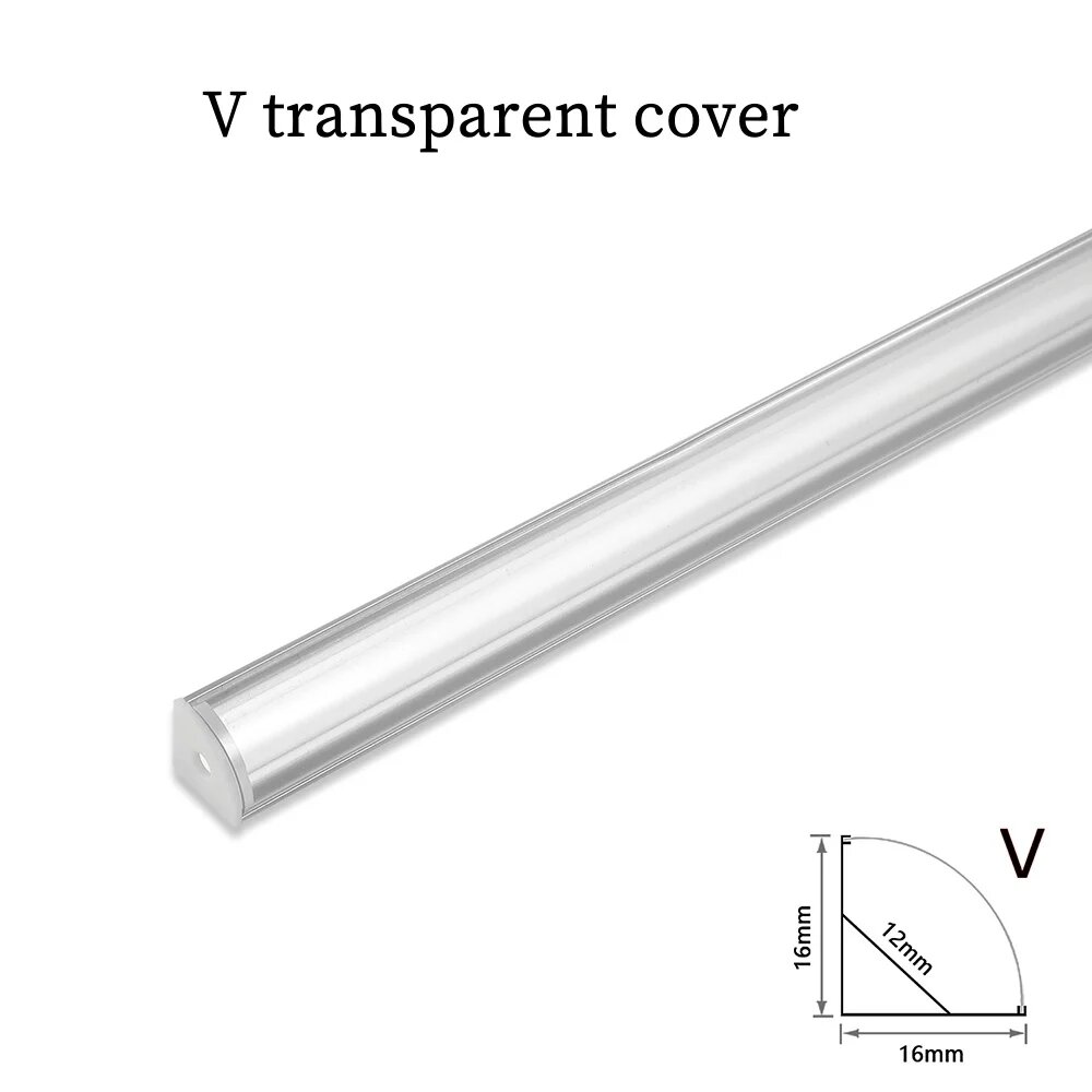 1-30 штук/лот профиль алюминиевый led Уголковый алюминиевый профиль-канал-держатель для светодиодной ленты светодиодной планки светильника для шкафа кухонного шкафа