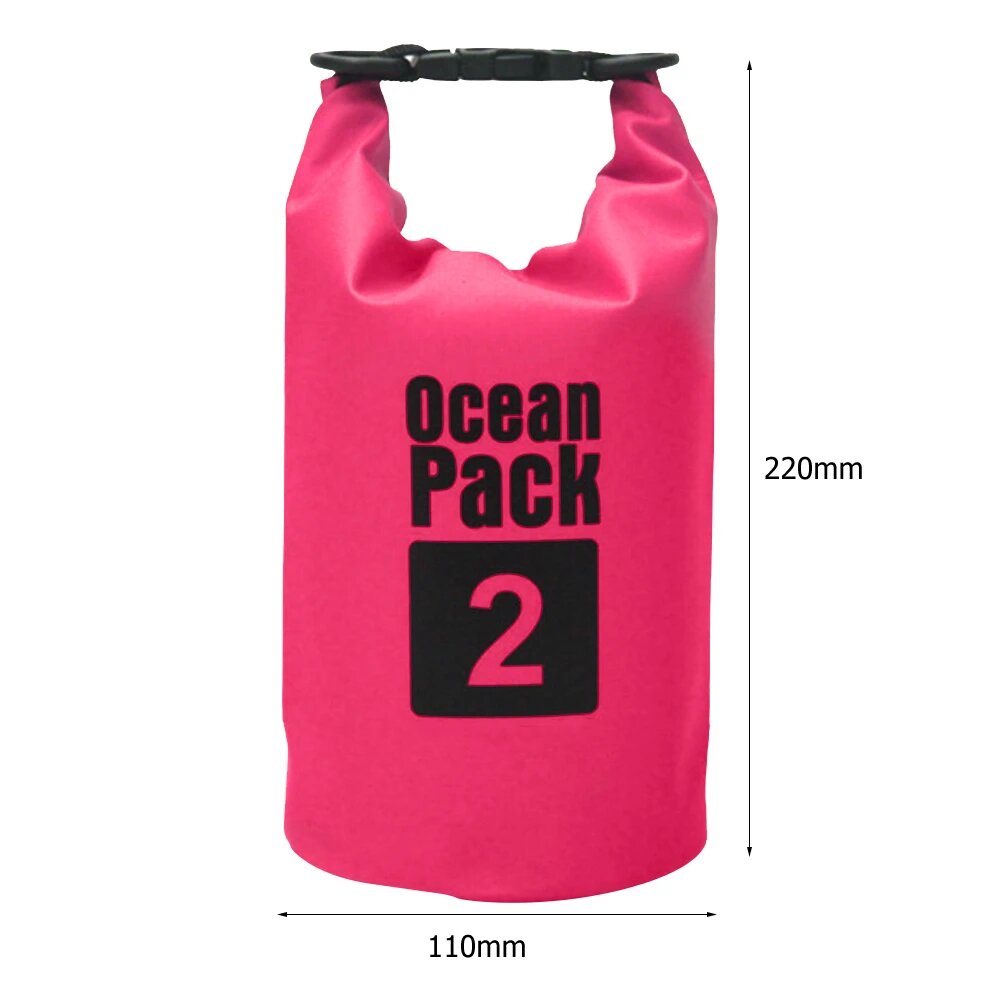 Розовая водонепроницаемая сумка Ocean Pack 2L