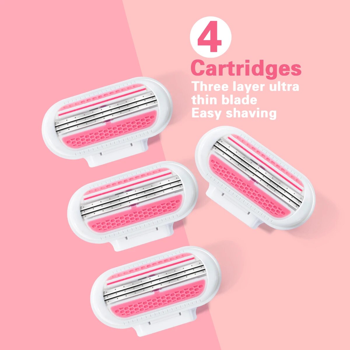 Бритвенный набор Jifuli из нержавеющей стали для женщин 4 Pcs Blades