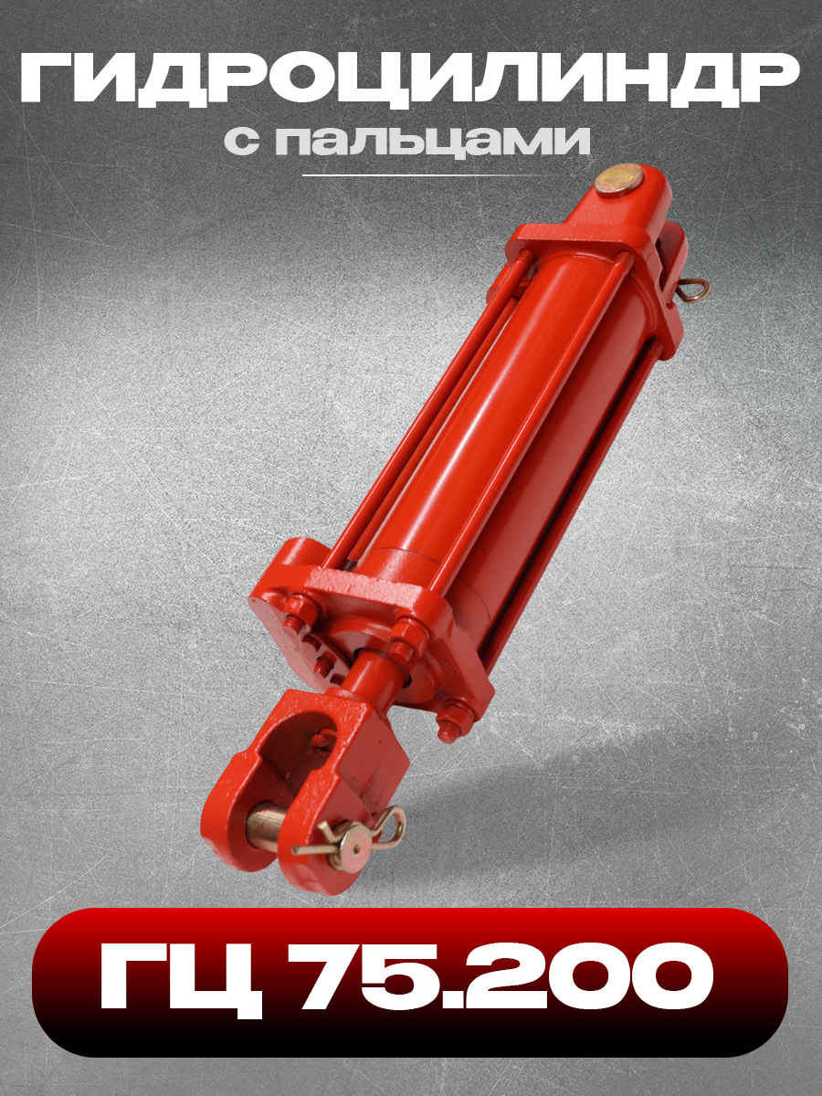 Гидроцилиндр ГЦ 75.200 (с пальцами)