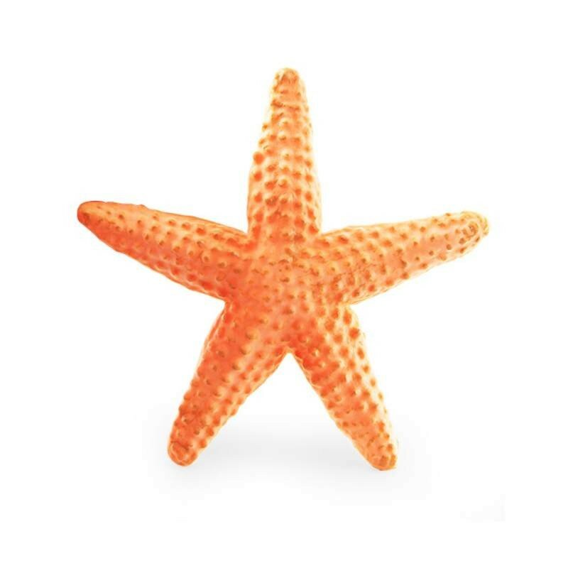 Детский декор для аквариума pvc морская звезда модель для морских научных проектов оранжевый