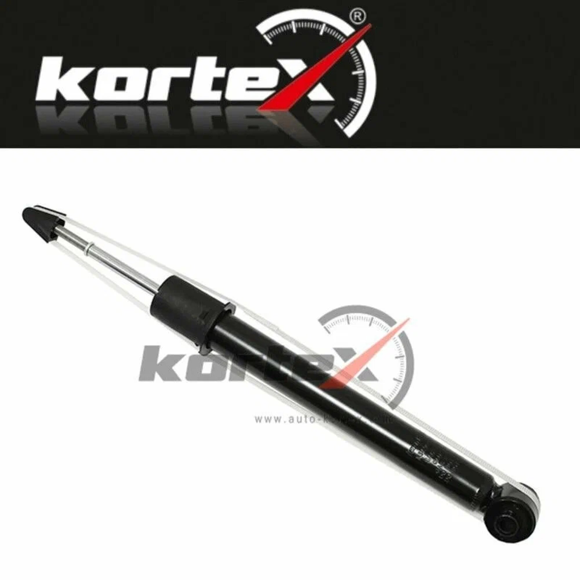 Амортизатор Kortex KSA909STD, задний, для Hyundai Solaris/Kia Rio, металл, черный