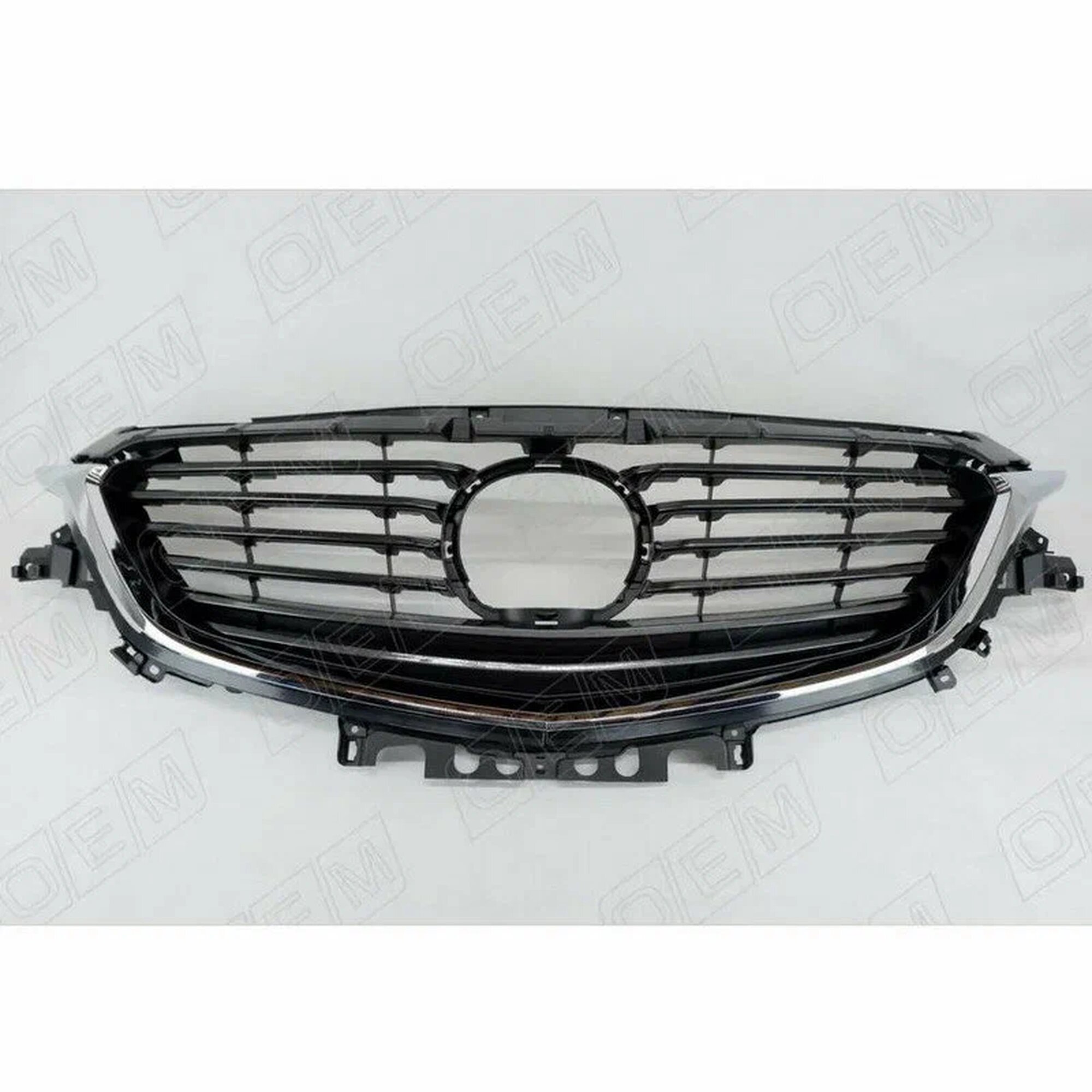 Решетка радиатора OEM3195, для Mazda 6 2015-2018, ABS пластик, черная