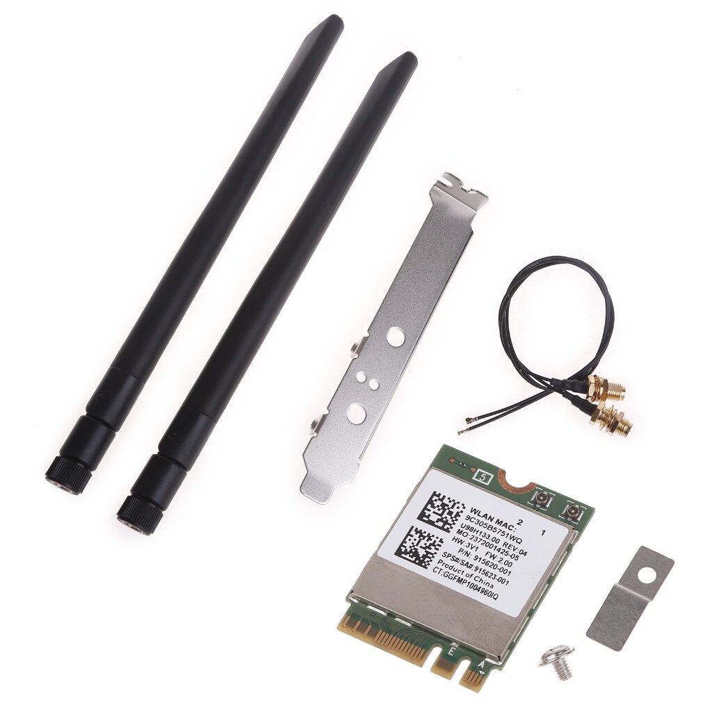 1 сетевая карта HP RTL8822BE — оснащена внешней антенной и перегородкой