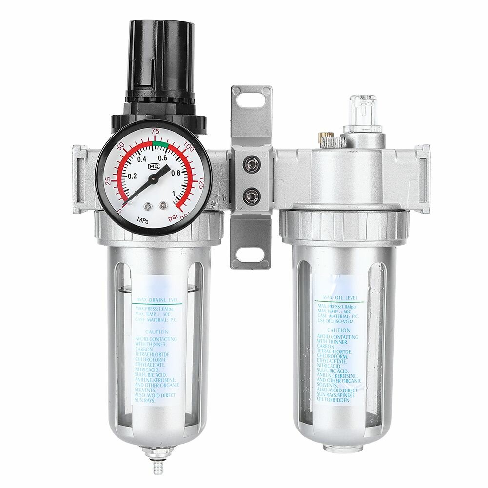 Фильтр-блок компрессора: влагоотделитель, маслофильтр, регулятор, лубрикатор