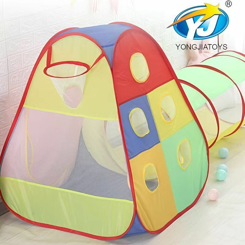 Палатка детская KADICOO, брезент, полиэтилен, шатровая, 78 см x 76 см x 96 см, разноцветная