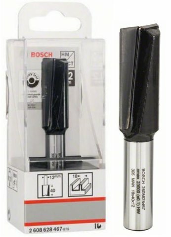 Пазовая фреза увеличенной длины Bosch (D 20.0/12) (2608628468)