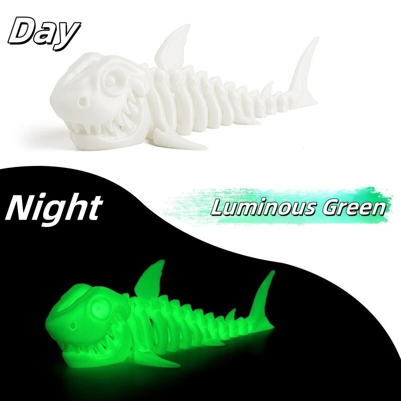 Светящиеся 3D фигурки животных MOONBIFFY Shark-A 17.5CM