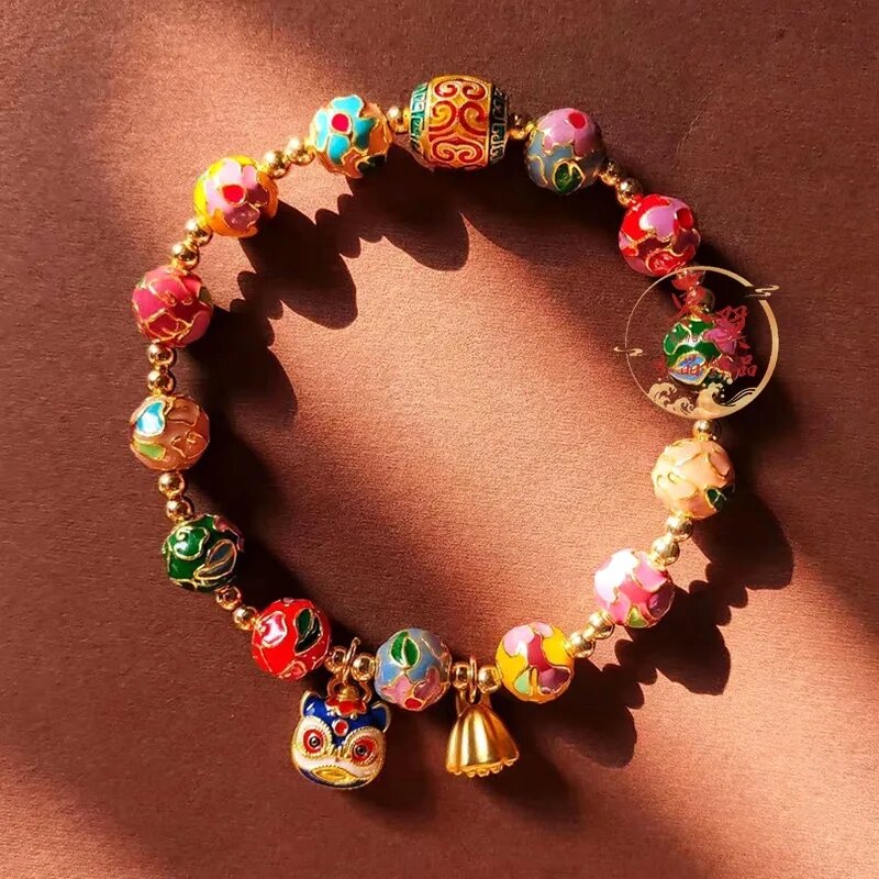 Китайский эмалевый браслет Panjiaoyuan