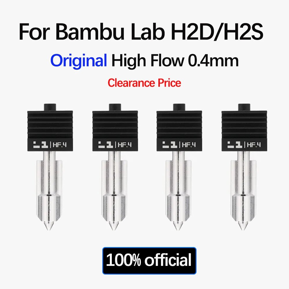 Горячий конец Bambu High Flow 0.4mm, 1pcs — фото 1