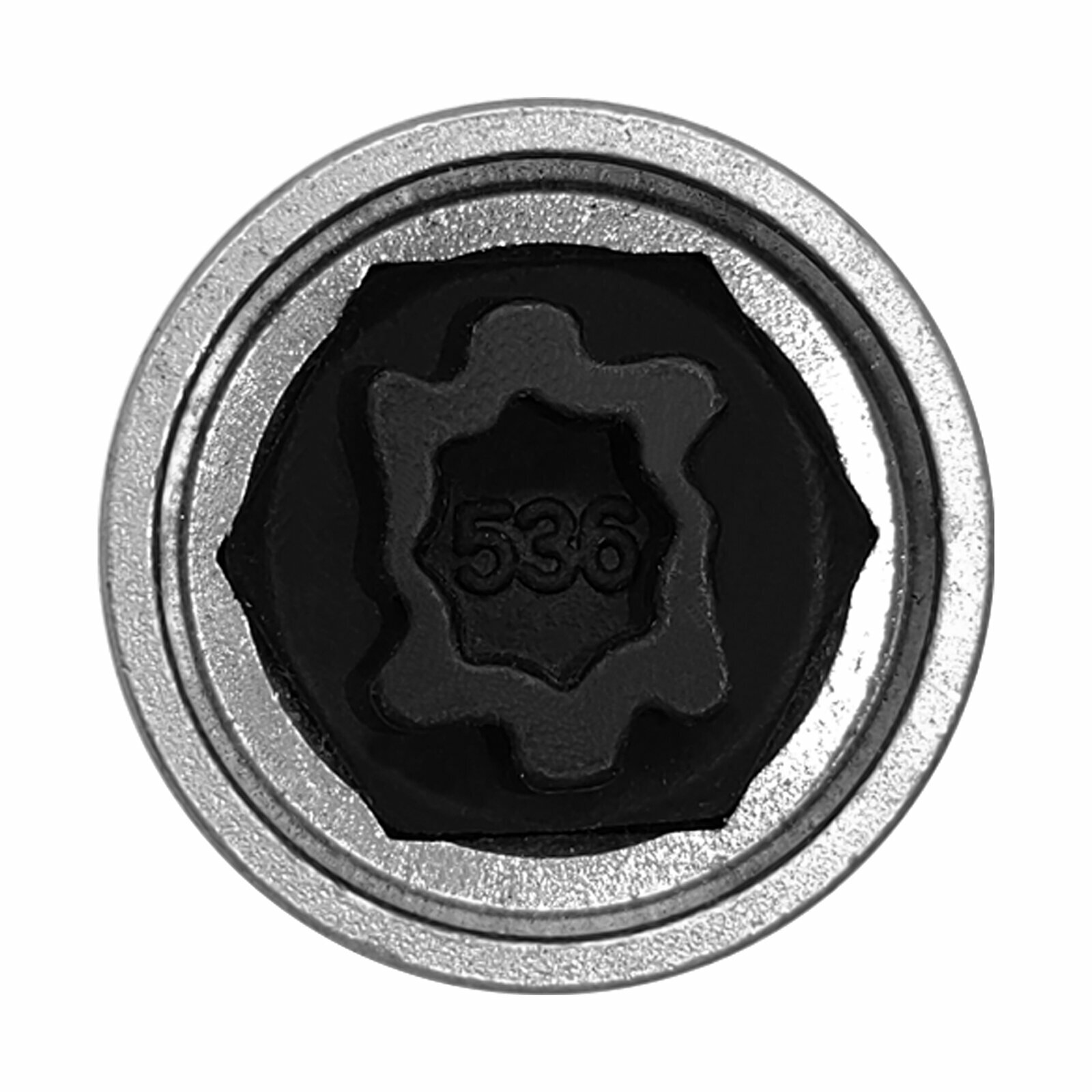Ключ от антиугонных гаек Volkswagen Security Master Locking Wheel Nut Key 536, сетевая головка-ключ для антиугонных болтов, сталь, серебристый цвет, 1 шт.