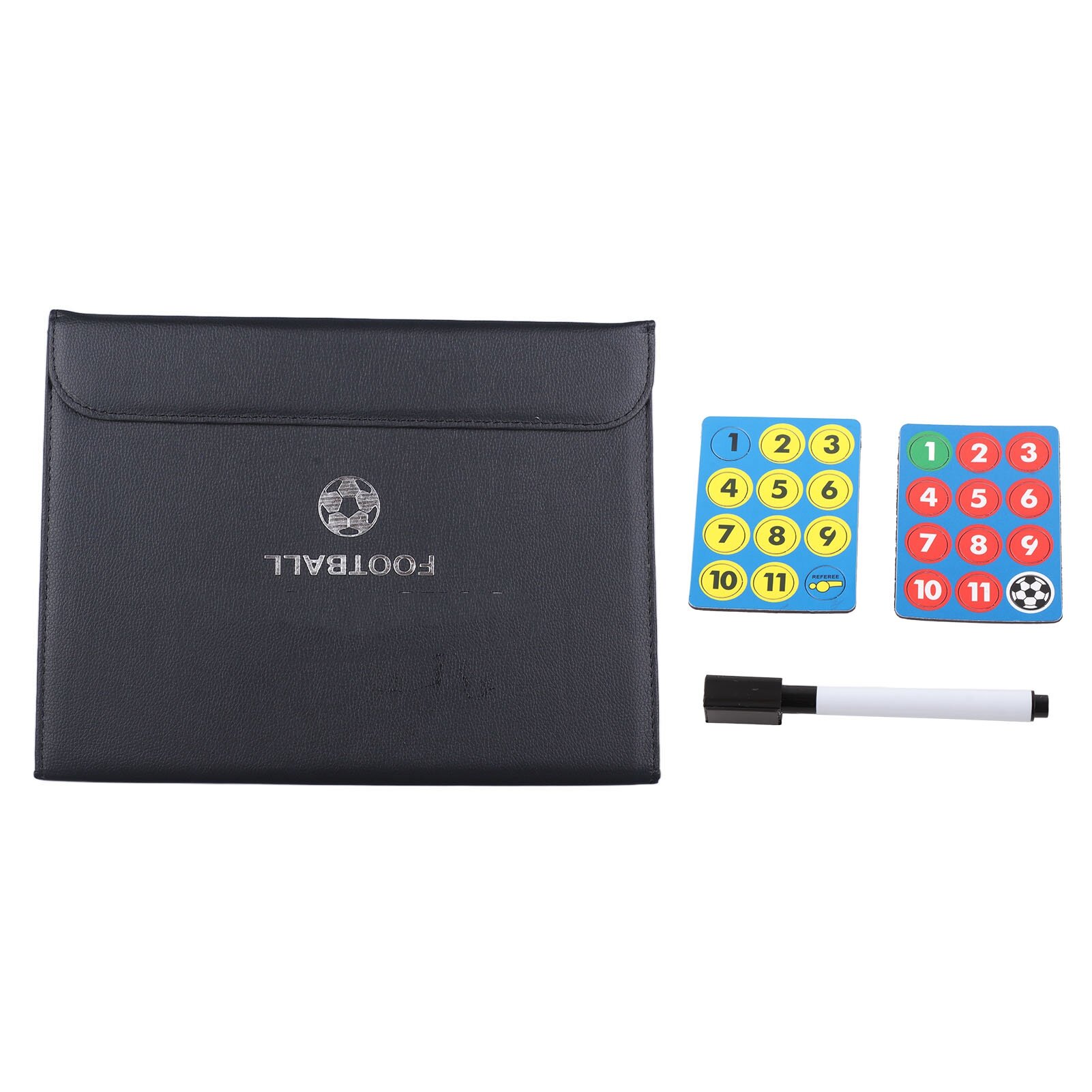 Портативная складная доска для футбольного тренера с магнитными фишками и маркером для игры в футбол.