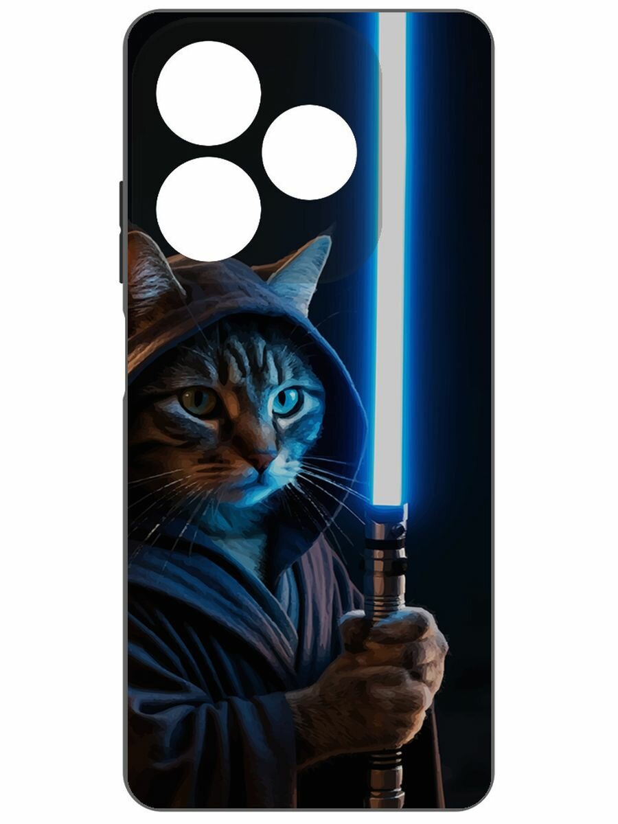 Чехол-накладка Krutoff Soft Case Оби-Ван Котоби для INFINIX Smart 8 Plus черный