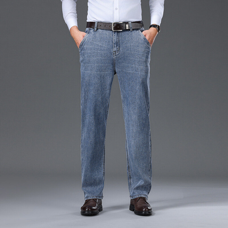 Мужские джинсы Чистый цвет / прямые B1, LI Mall талии_35