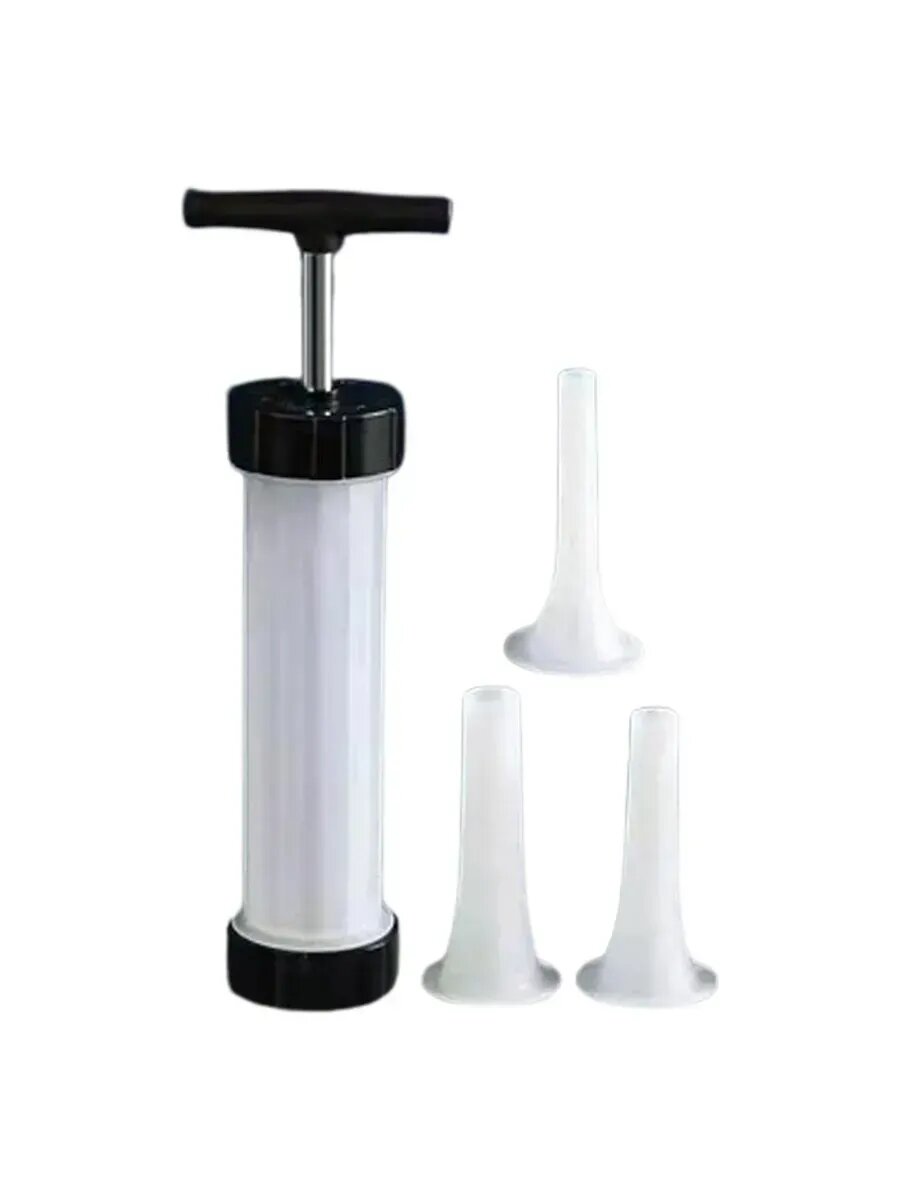 Ручная колбасная набивка с 3 трубками.