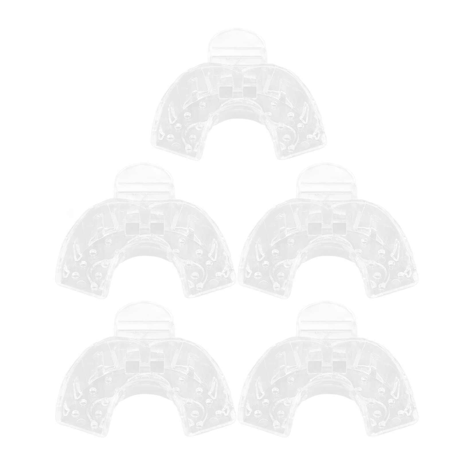 5 шт. формованные каппы для зубов, прозрачные держатели для зубов, одноразовые каппы, долговечные каппы для зубов