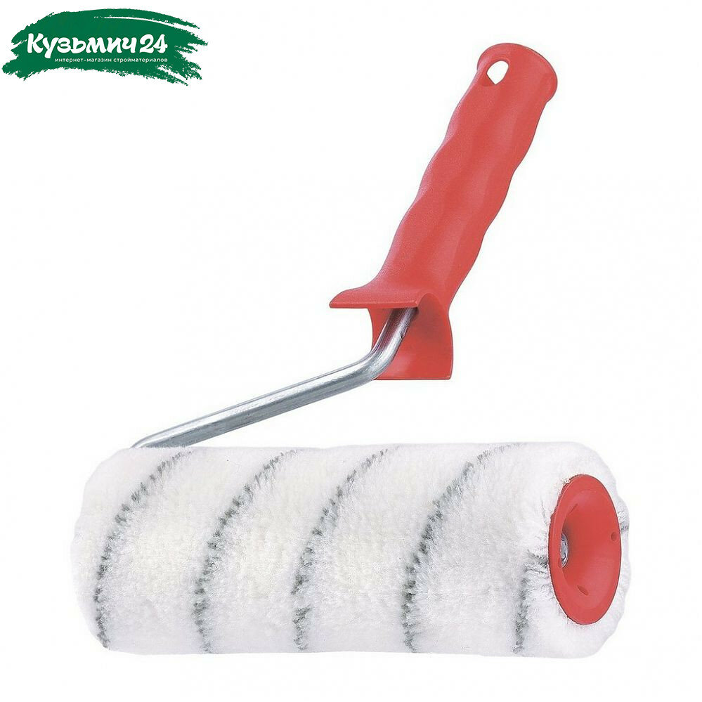 Валик малярный Matrix Грэйтекс 80740, для всех типов ЛКМ, ролик 180 мм, ворс полиакрил