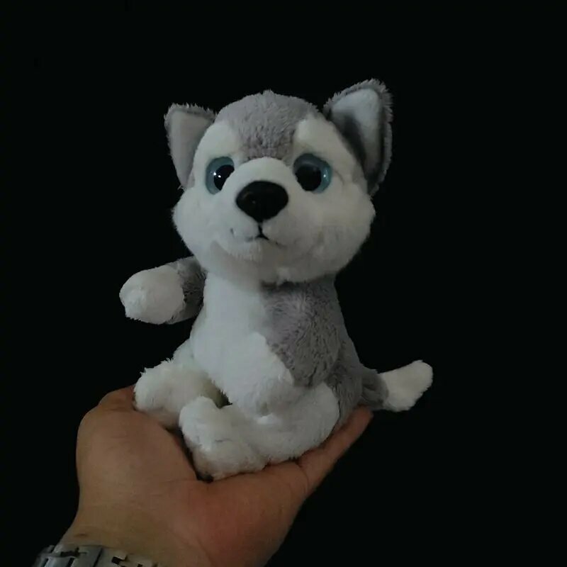 Супер милые куклы хаски, мини-щенок, плюшевая игрушка, большие глаза, кукла хаски, реалистичные животные, имитация мягкой куклы, кавайные игрушки, подарки