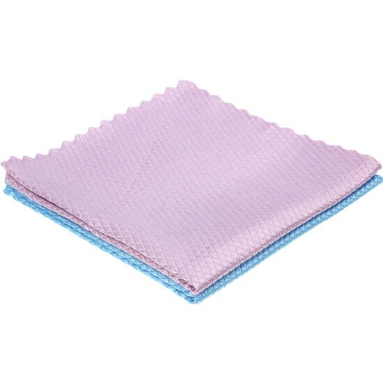 Vetta Салфетка микрофибра, для стекол и зеркал, 30х30см, 220г/кв. м, 2 цвета (448-276)