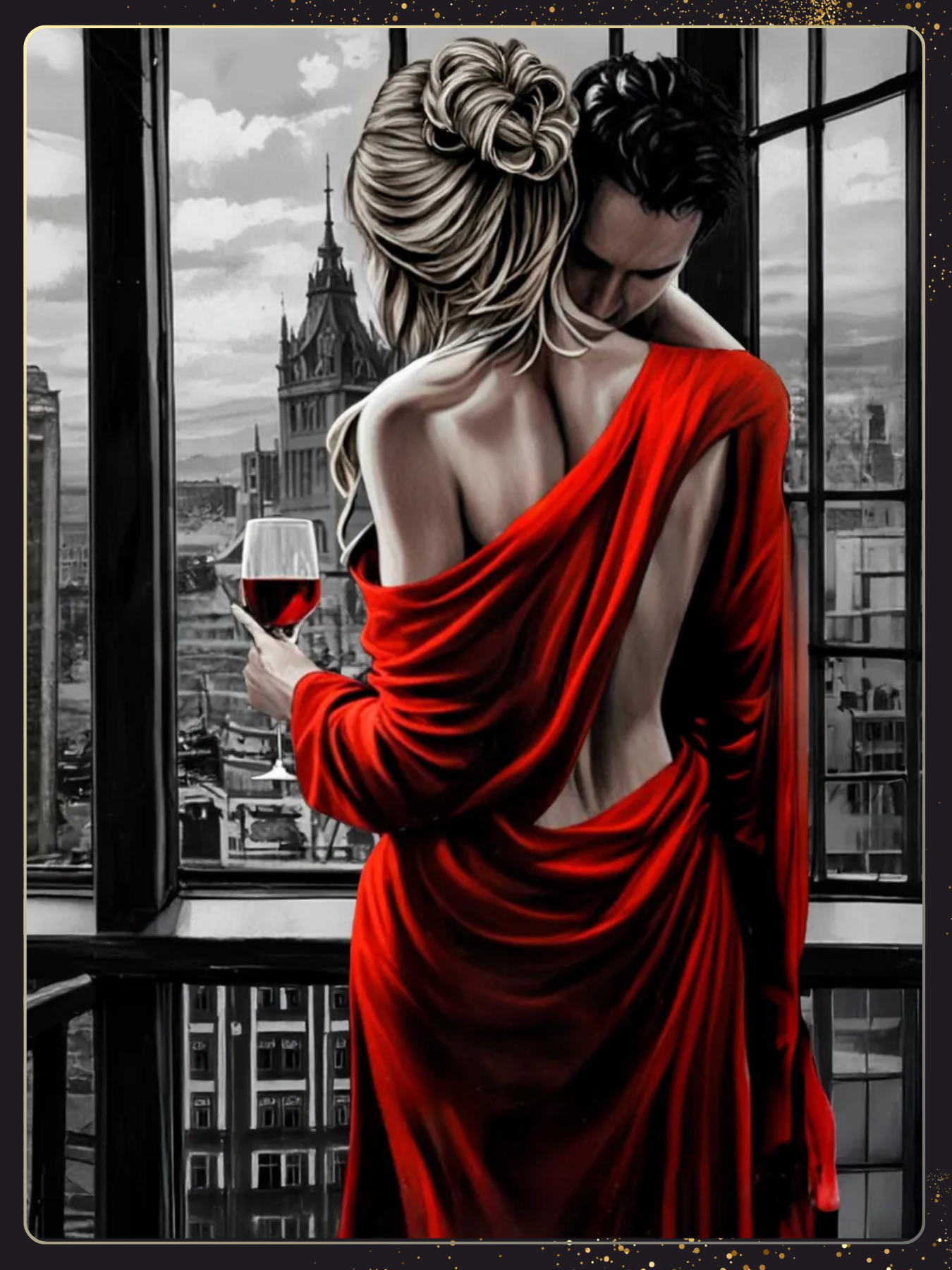 Картина по номерам 40x50 "Романтическое свидание"