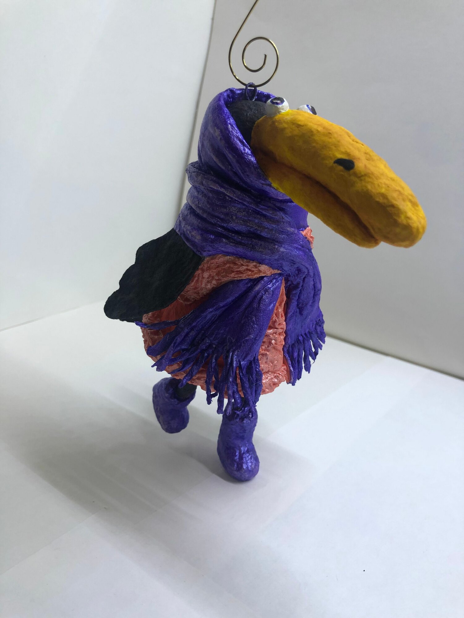 Ватная игрушка "Ворона"