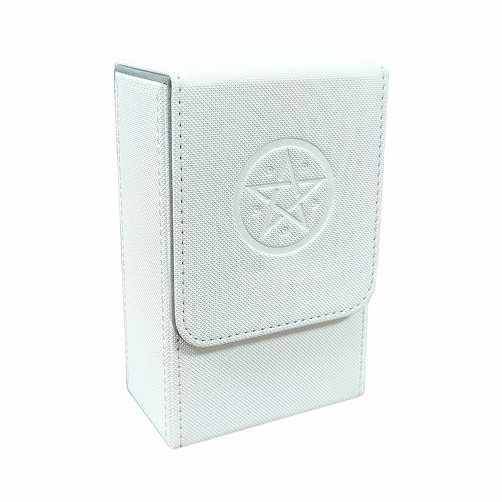 Премиальный чехол для карт Таро с магнитной застежкой из PU кожи для карточных игр, Белый