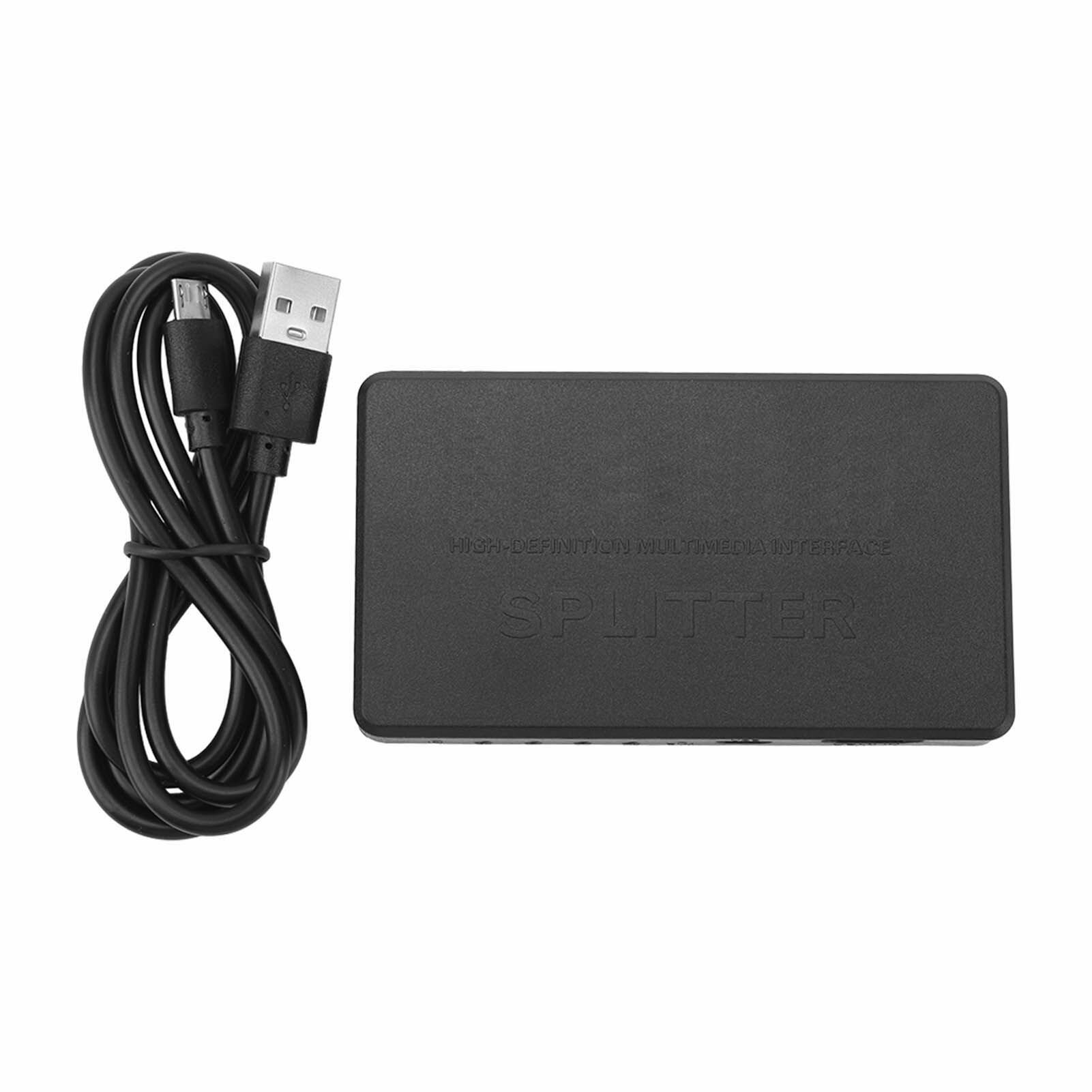 HDMI-сплиттер 1 4, 4K/1080P, plug-and-play, антипомехи