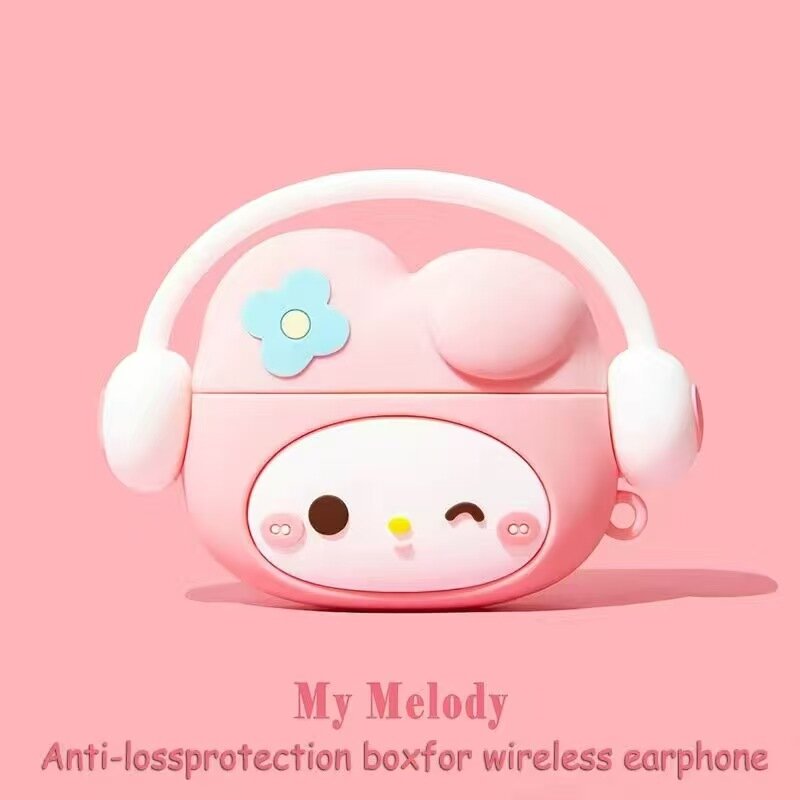 Чехол для наушников Bluetooth, подходит для AirPods 4, мягкий силиконовый, милый мультяшный