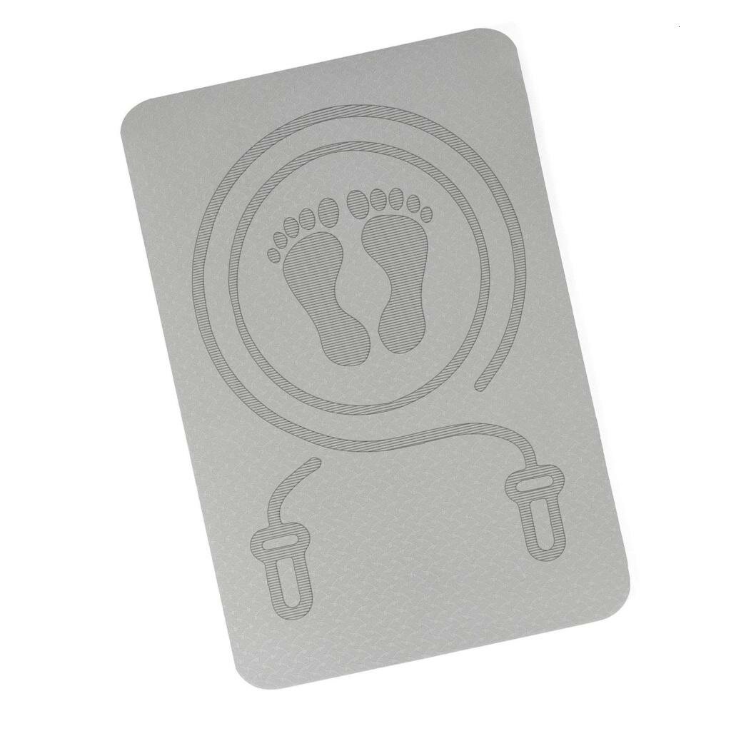 Йога-мат для фитнеса нескользящий, Серый