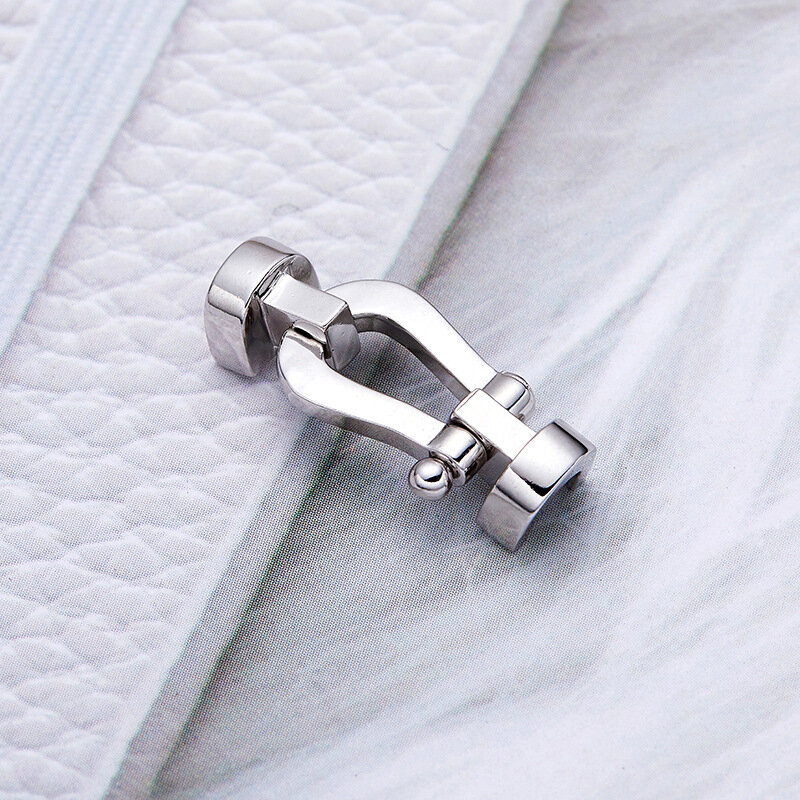 Браслет с пряжкой в виде подковы, красный веревочный браслет, парный стиль для мужчин и женщин, браслет на год зодиака, удачный стальной проволочный браслет, DIY браслет