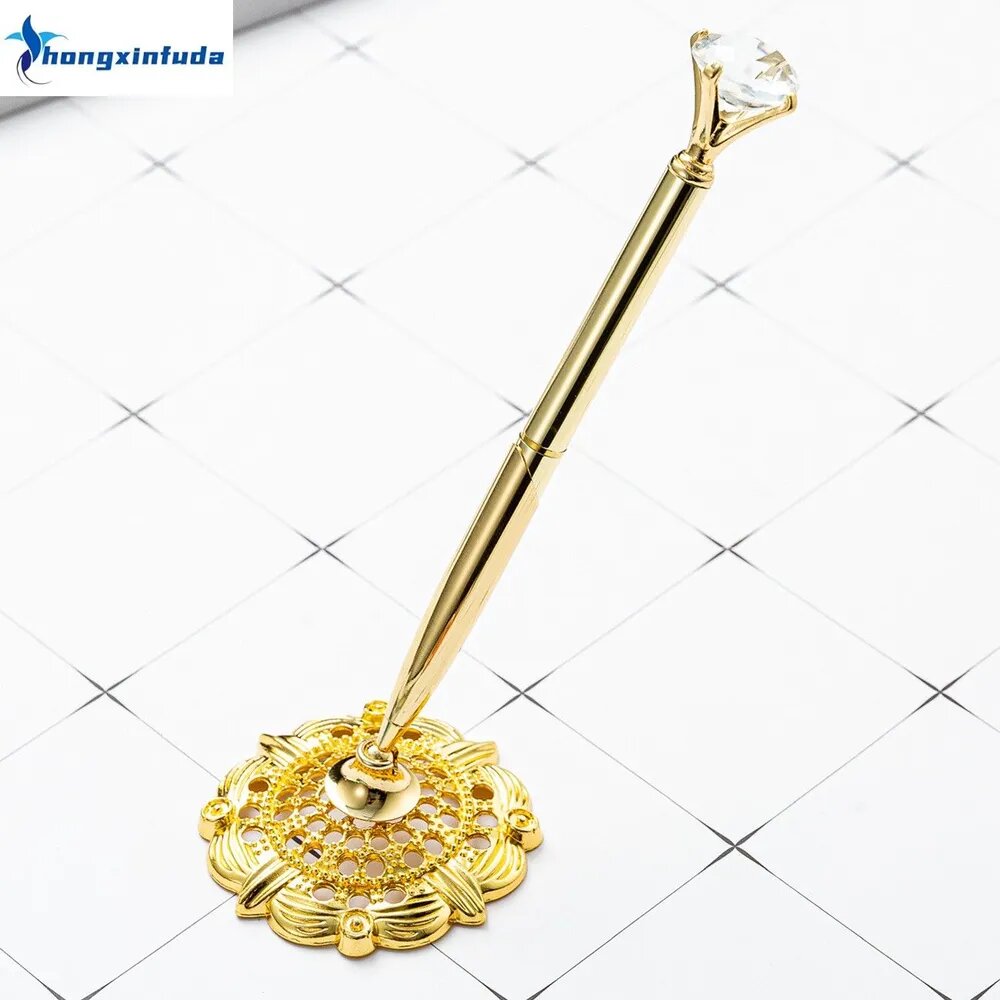 Алмазный держатель для ручки - металлическая шариковая ручка