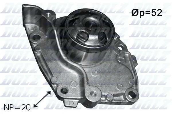 Помпа водяная DOLZ R232 Renault Megane, Nissan Primera 1.9DCI 02- с прокладкой