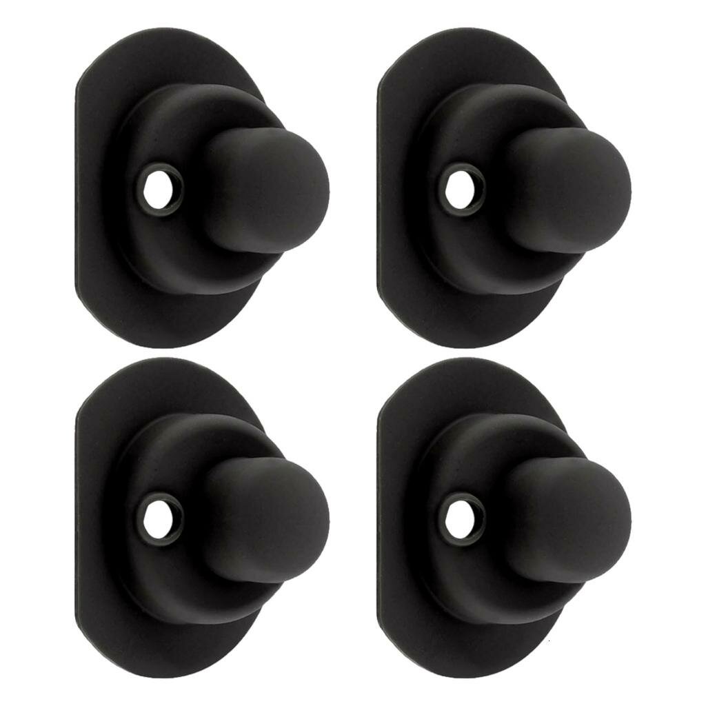 Комплект из 4 силиконовых уплотнителей для термосов, Черный