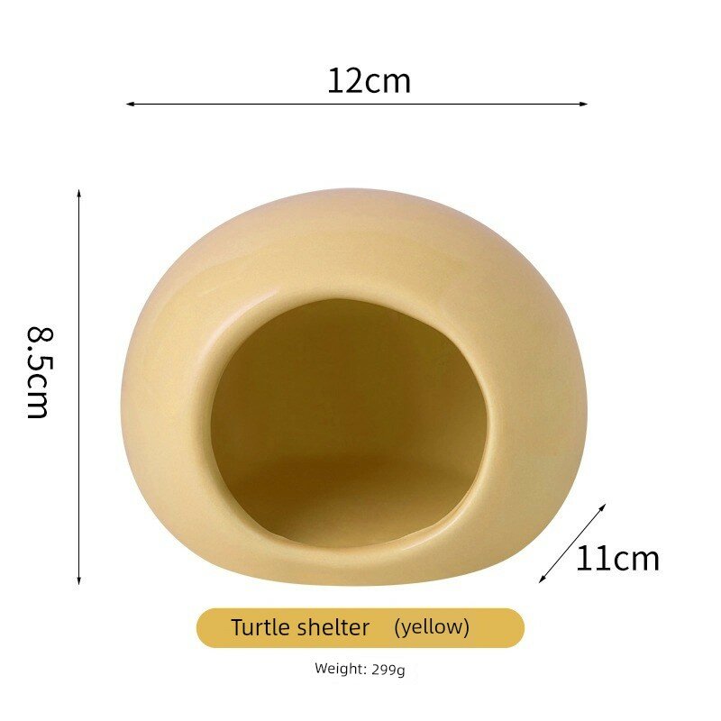 Керамическое укрытие для черепах, спальное место для рептилий, пещера, украшение для аквариума, декор для аквариума с
