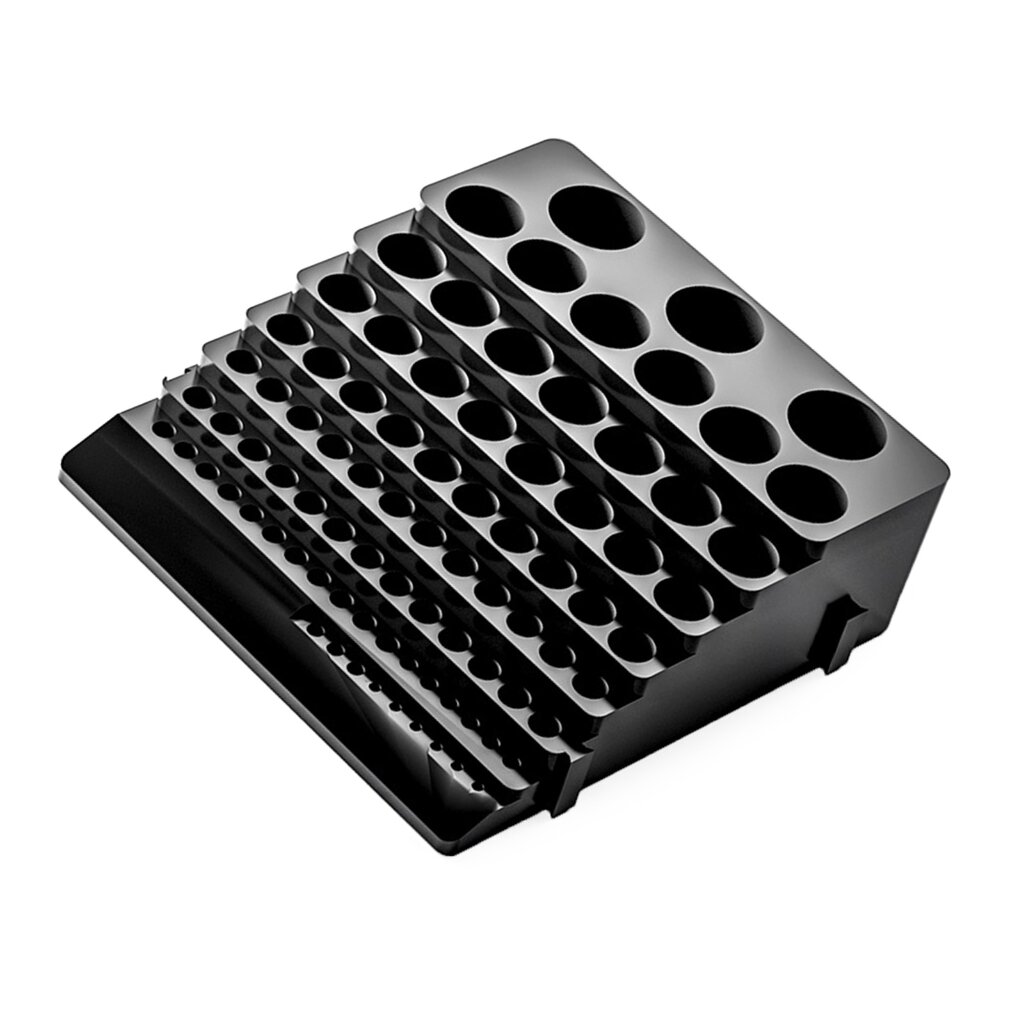 Многофункциональный Ящик Для Хранения Инструментов для Сверл и фрез Черного цвета с Распределителем на 85 Отверстий и Футляром-органайзером